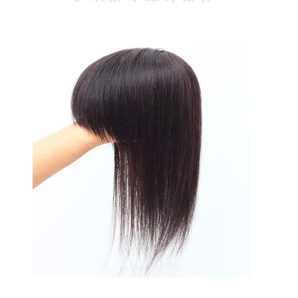 Human Gray Wiglet With Bangs - Etsy