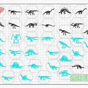 Dinosaur - Laser Cut Outs - Paring/games for Kids - Lightburn File ...