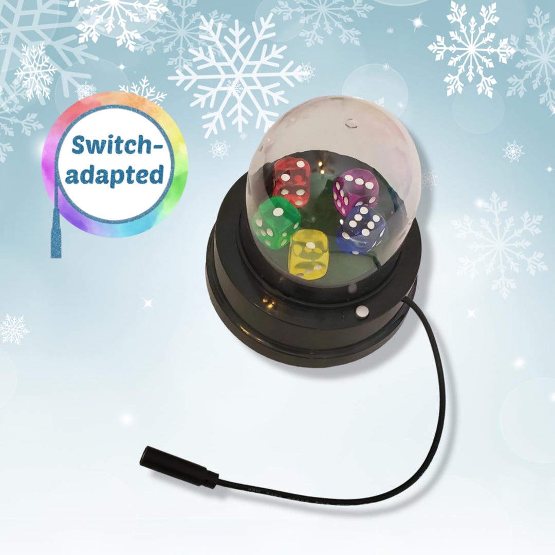Switch-adapted Dice Roller, Brand New, Special Needs, Limited Mobility ...