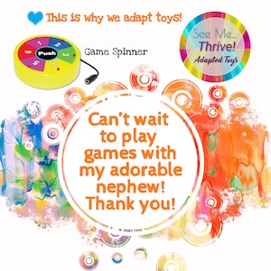 Switch-adapted Electronic Game Spinner, Brand New, Special Needs ...