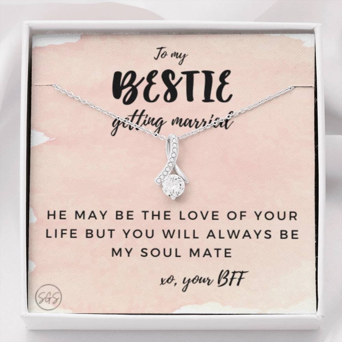 To My Bestie Getting Married Wedding Bridal Shower Gift | Etsy