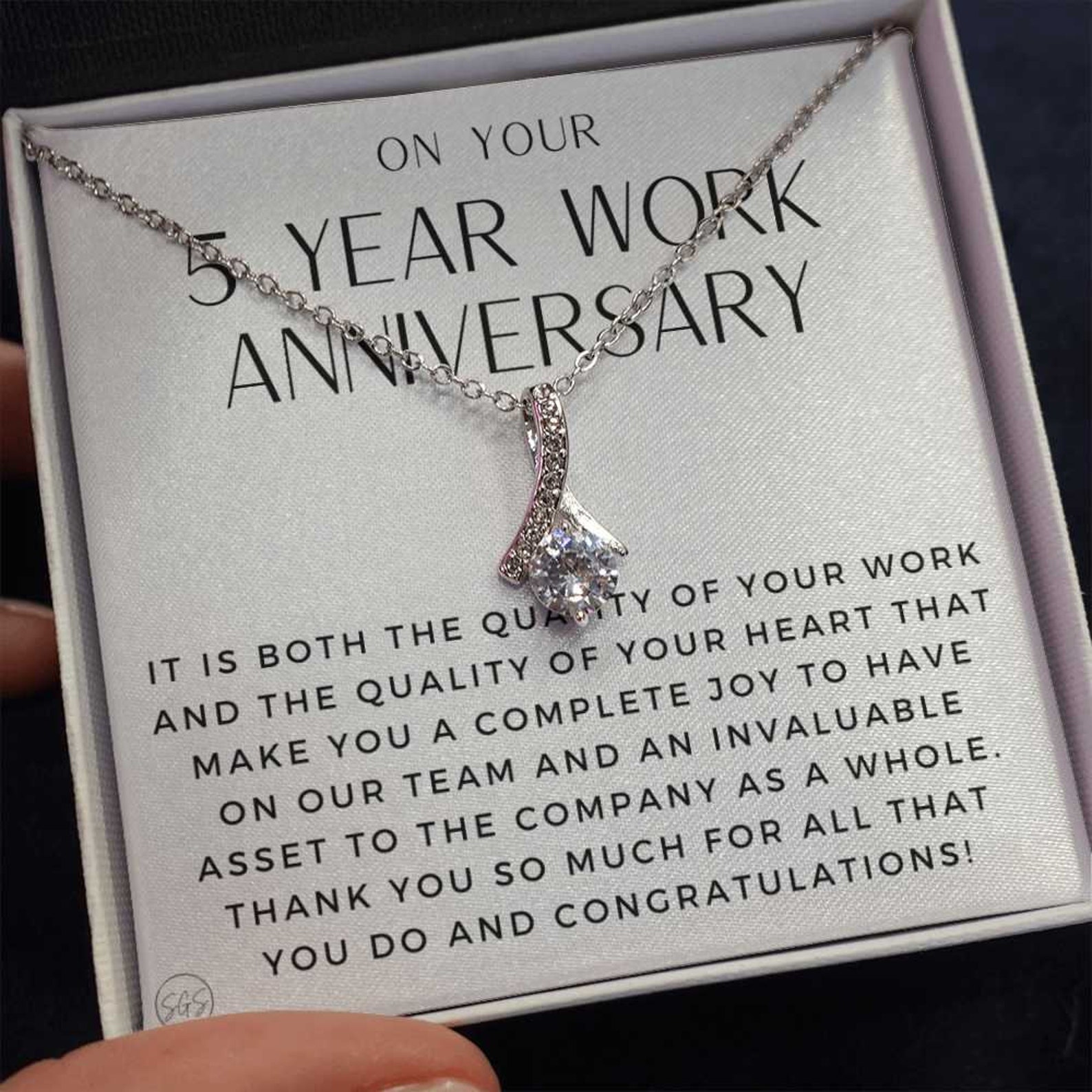 5 Year Job Anniversary Gift Thank You Gift From Boss Etsy