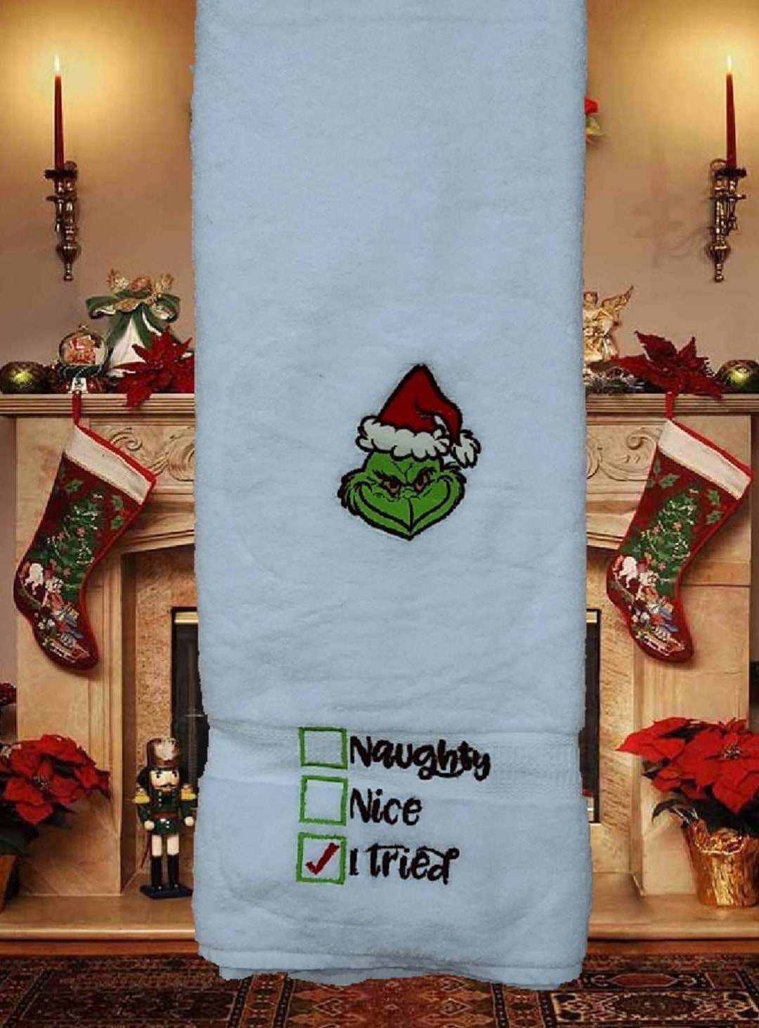 Exquisite Complet Grinch Towel Set - Etsy