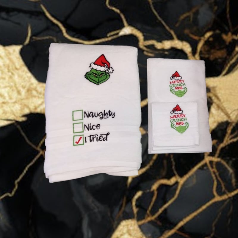 Grinch Towels - Etsy