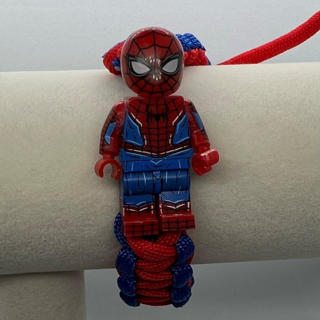 Spiderman Adjustable Lego Figure Paracord Bracelet Friendship Bracelet ...