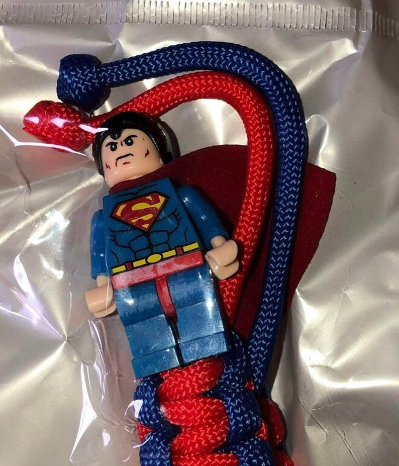 Superman, Superwoman Adjustable Lego Figure Paracord Bracelet Party ...