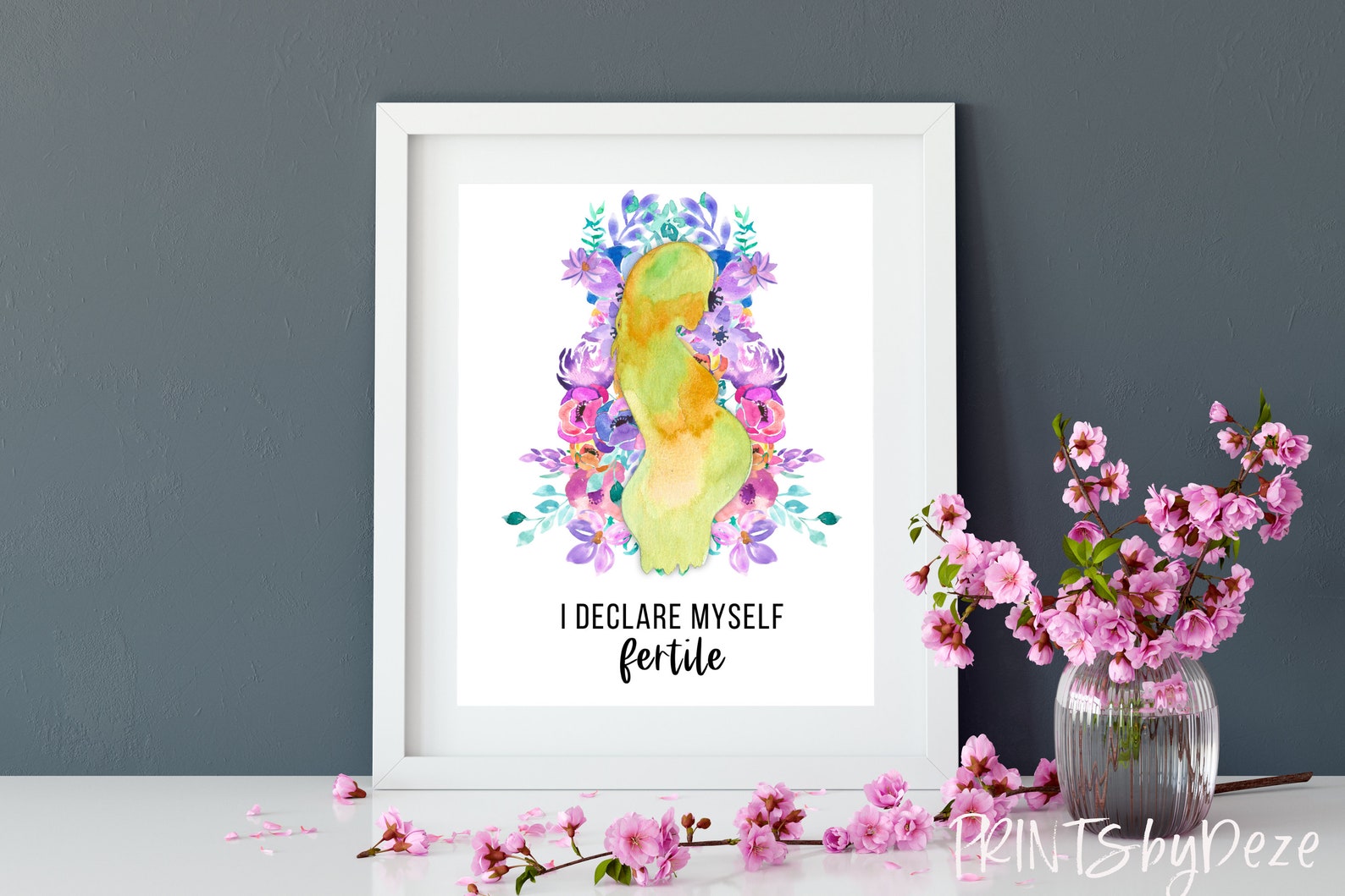 Fertility Blessing, Fertility Wall Art, IVF Blessing, Trying to ...