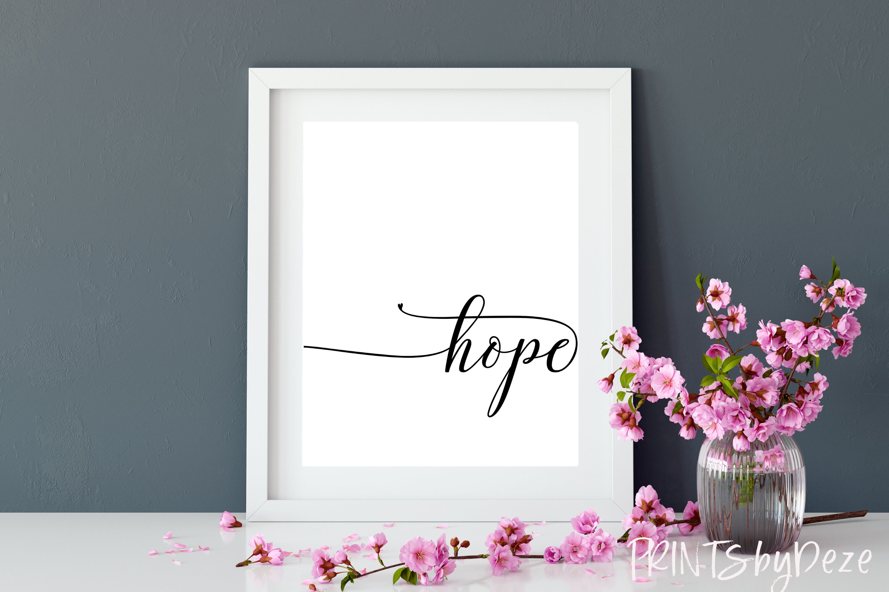 Hope Sign, Hope Print, Hope Poster, Hope Wall Art, I Choose Hope ...