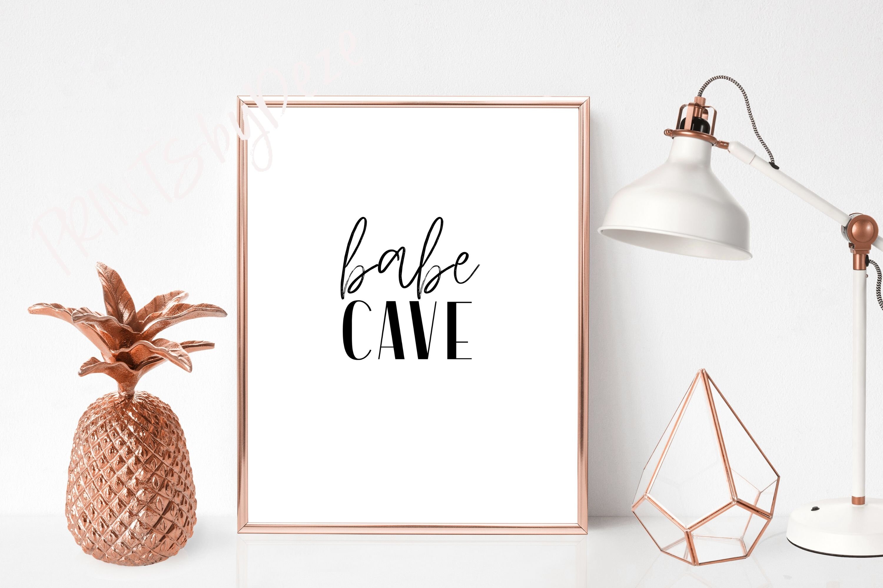 Babe Cave Decor, Mom Cave Wall Art, Girls Room Print, Craft Room Sign ...