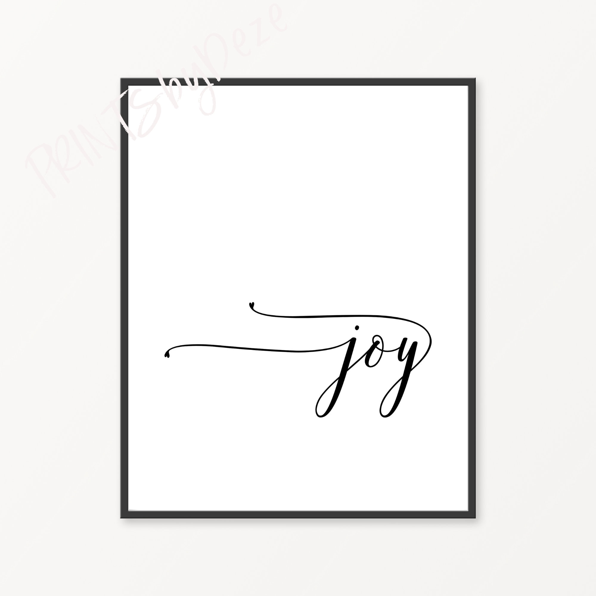 Joy Sign, Joy Print, Joy Poster, Joy Decor, Joy Art, Choose Joy, Black ...