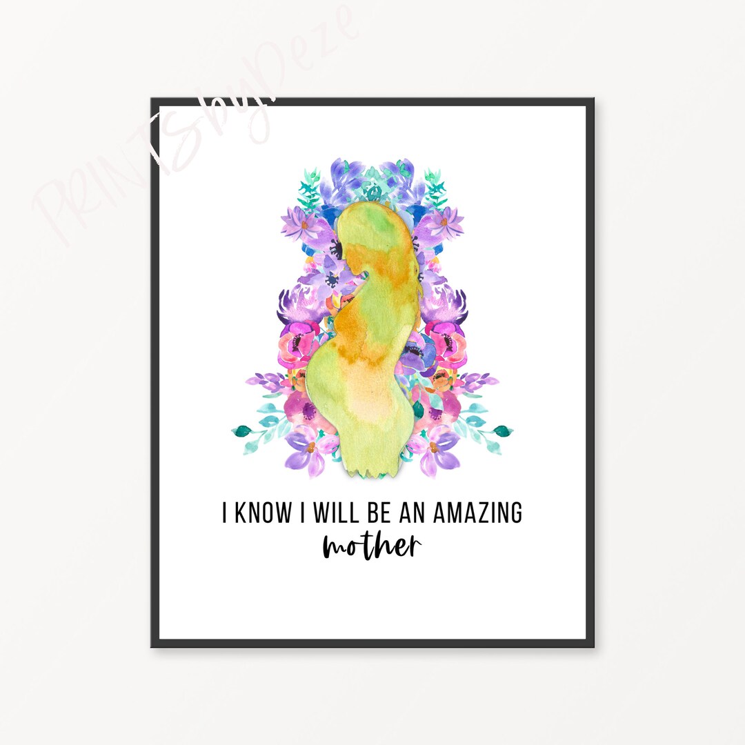 I'll Be an Amazing Mother Print Word of Affirmation - Etsy UK