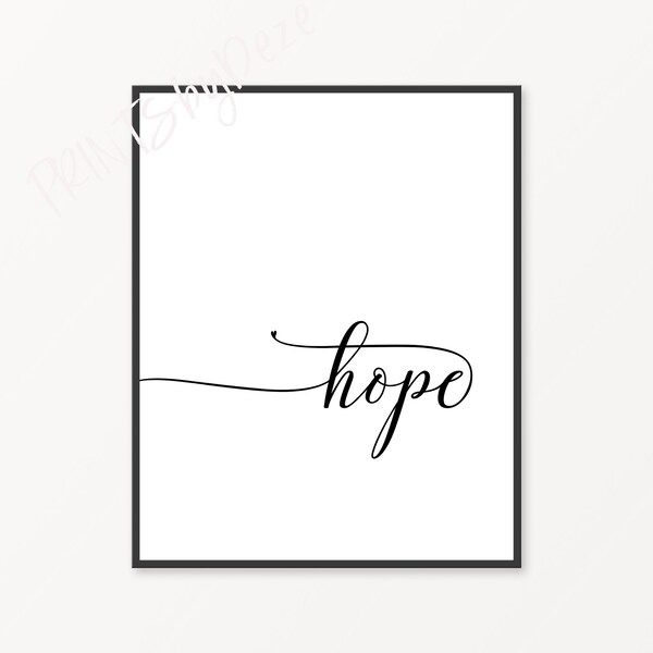 Black and White Cursive Posters - Etsy