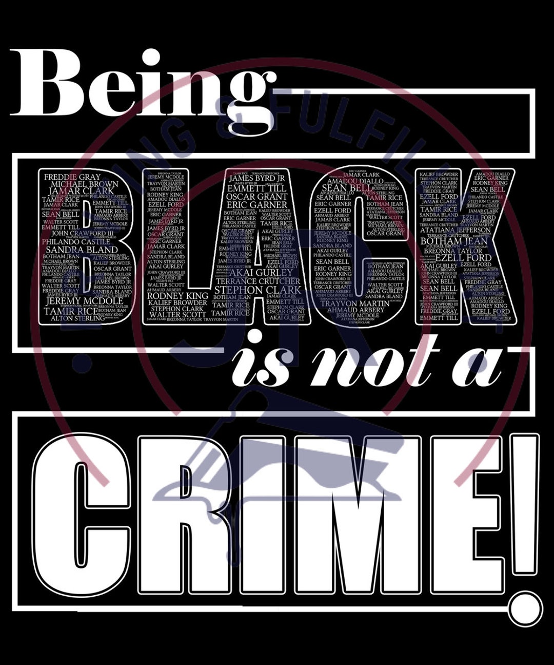 Being Black is Not A Crime (digital PNG FILE) - Etsy