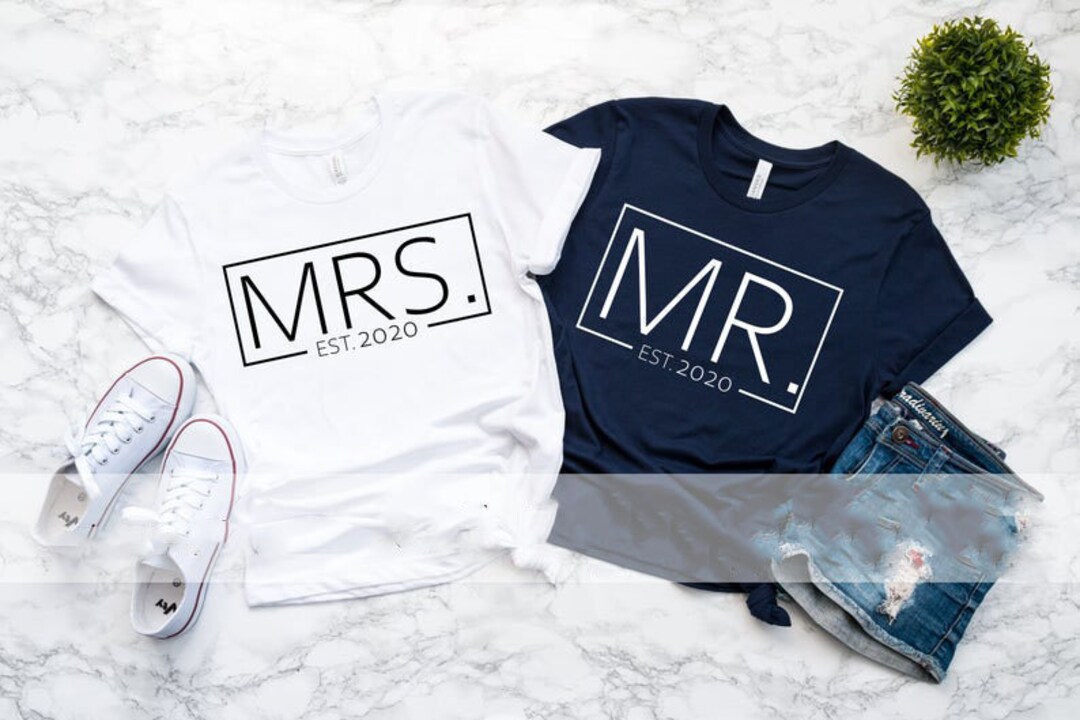 Mr And Mrs Shirt Mr And Mrs Just Married Shirt Honeymoon Shirt