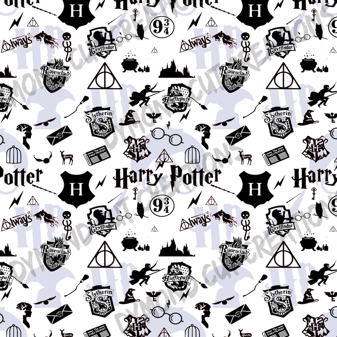 Harry Potter Inspired Pattern / Seamless Digital File / | Etsy