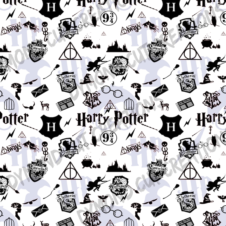 Harry Potter Inspired Pattern / Seamless Digital File / | Etsy