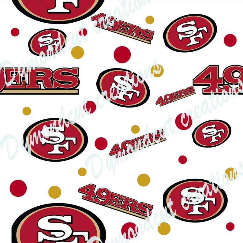 San Francisco 49ers Inspired Pattern / Seamless Digital File / | Etsy
