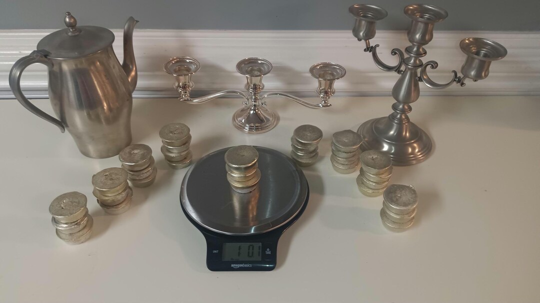 Pewter Ingot Hand Poured (contains Lead) - Etsy