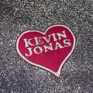 Jonas Brothers Pink Heart Iron on Patch - Etsy