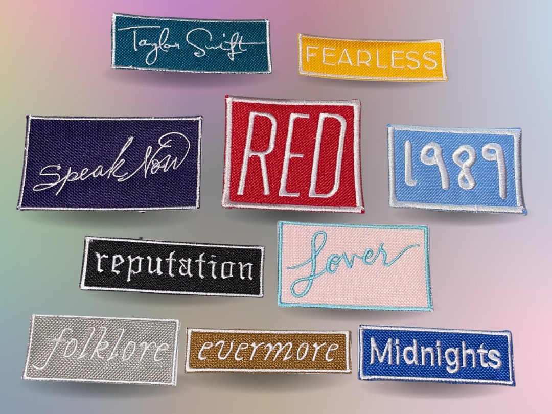 Taylor Swift Album Eras Iron-on Patches - Etsy UK
