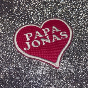 Jonas Brothers Pink Heart Iron on Patch - Etsy