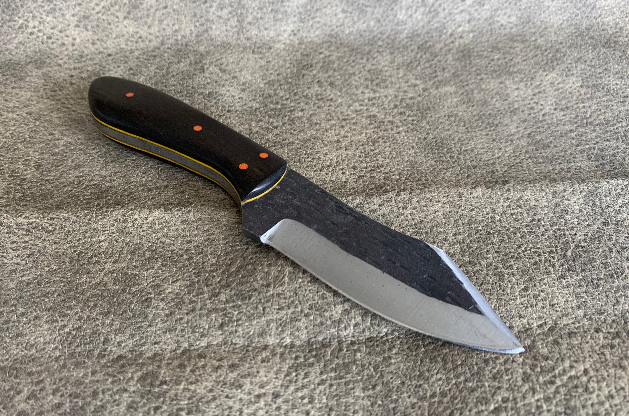 Handmade Ebony Wood Handle Hunting Skinner Knife Fixed Blade - Etsy