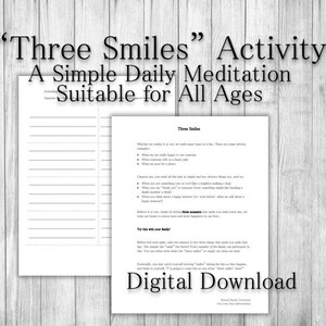 Daily Reflection Activity for Treatment of Stress, Worry, Sadness ...