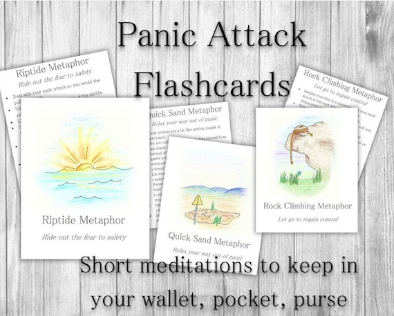 Printable Flashcards for Panic Attacks and Anxiety Featuring | Etsy