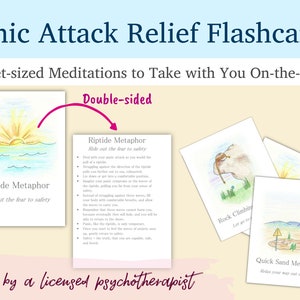 Printable Flashcards for Panic Attacks and Anxiety Featuring Acceptance ...