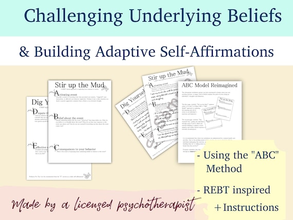 Rebt Therapy Worksheets 33 Best Therapy Worksheets For Adults (PDF