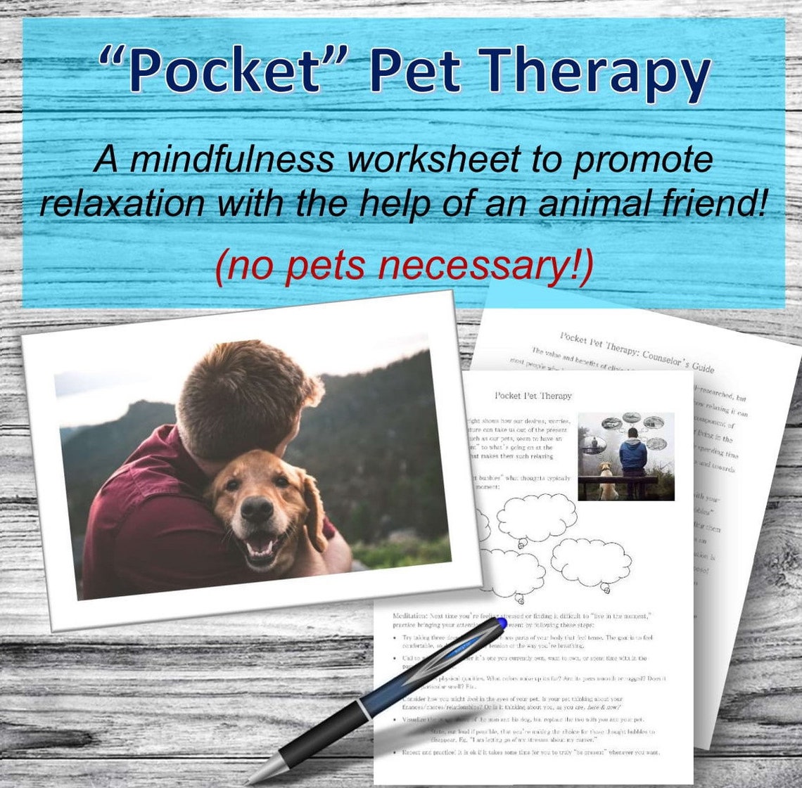 Printable Therapeutic Worksheet for Relaxation, Focus, & Mindfulness ...