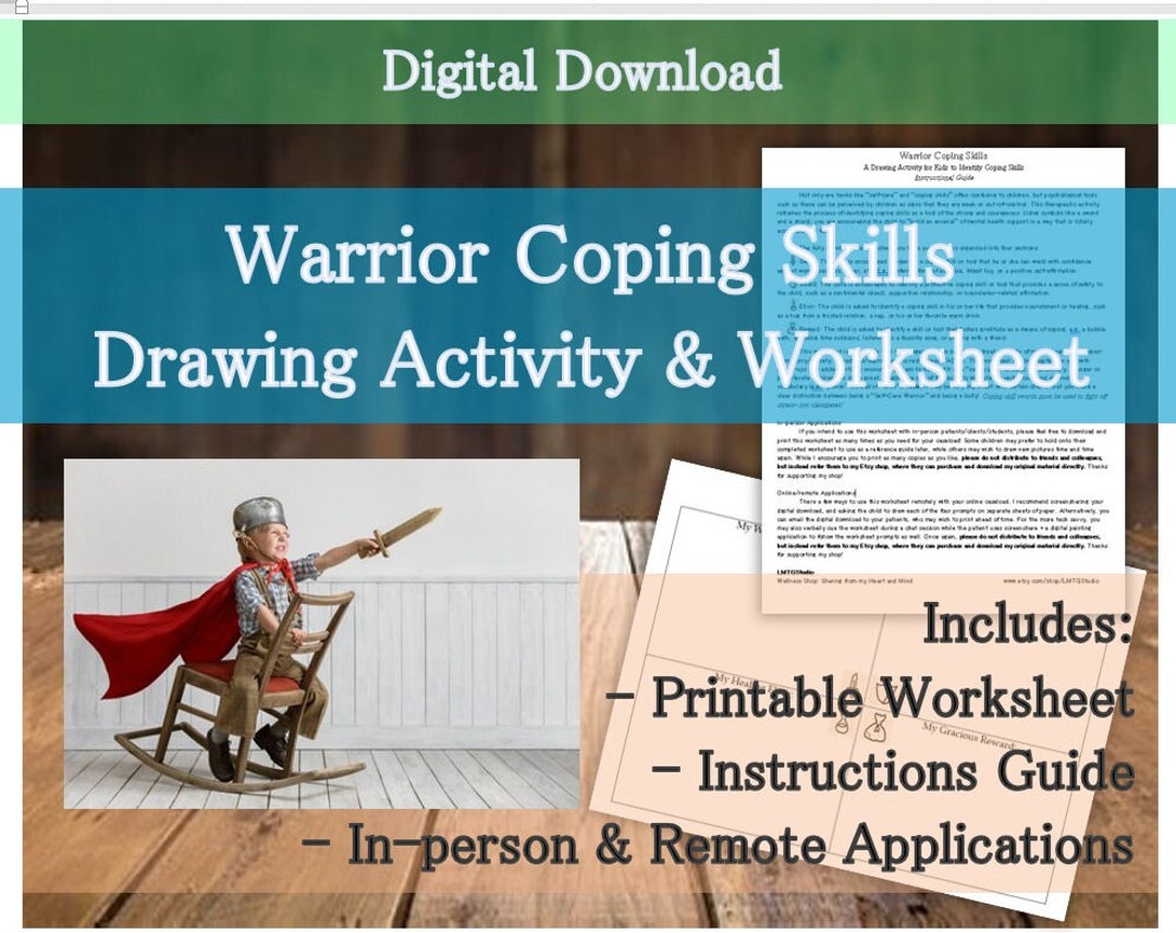 Identifying Coping Skills Therapeutic Drawing Activity Using Fantasy ...