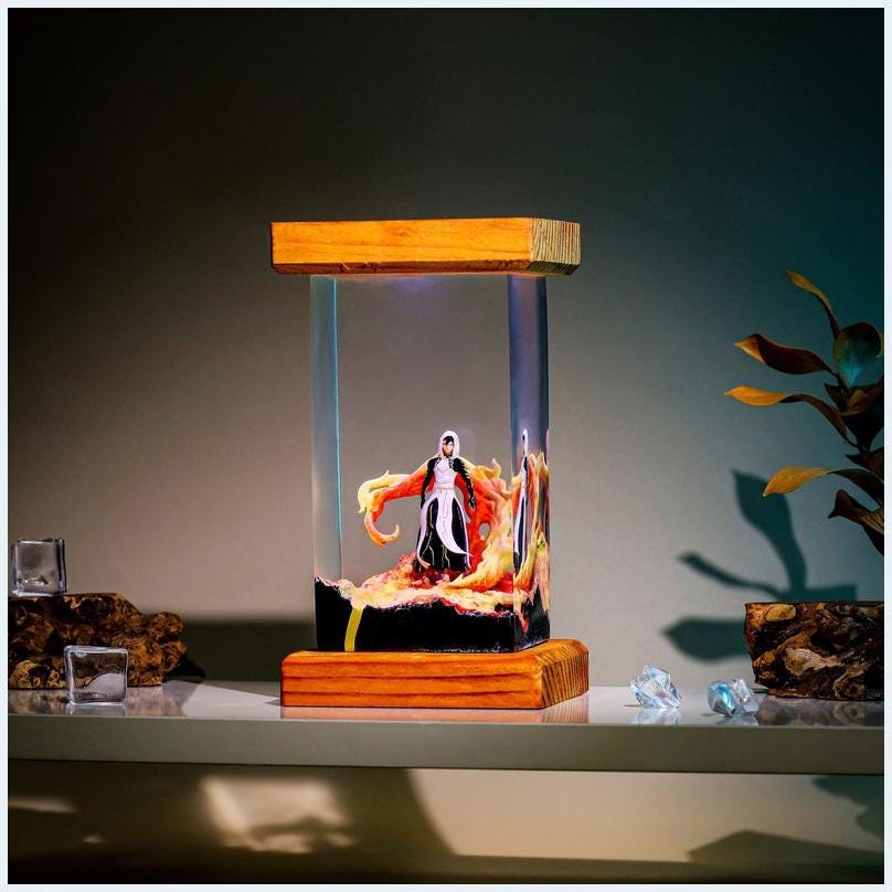 Custom Gen.shin Impact Night Lamp Fon.taine Character Lamp or Stand ...