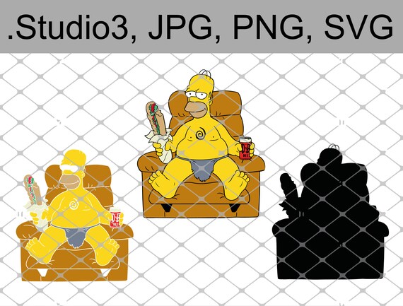 HOMER the SIMPSONS. Digital File Cut in LAYERS. Svg Png Jpg - Etsy