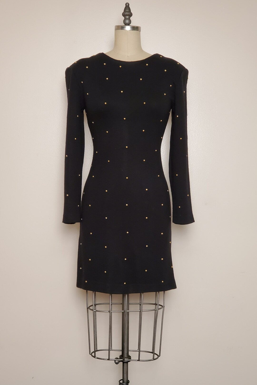 1980's Irresistible by Sue Eng || Sweater Dress || Studded LBD || Waist ...