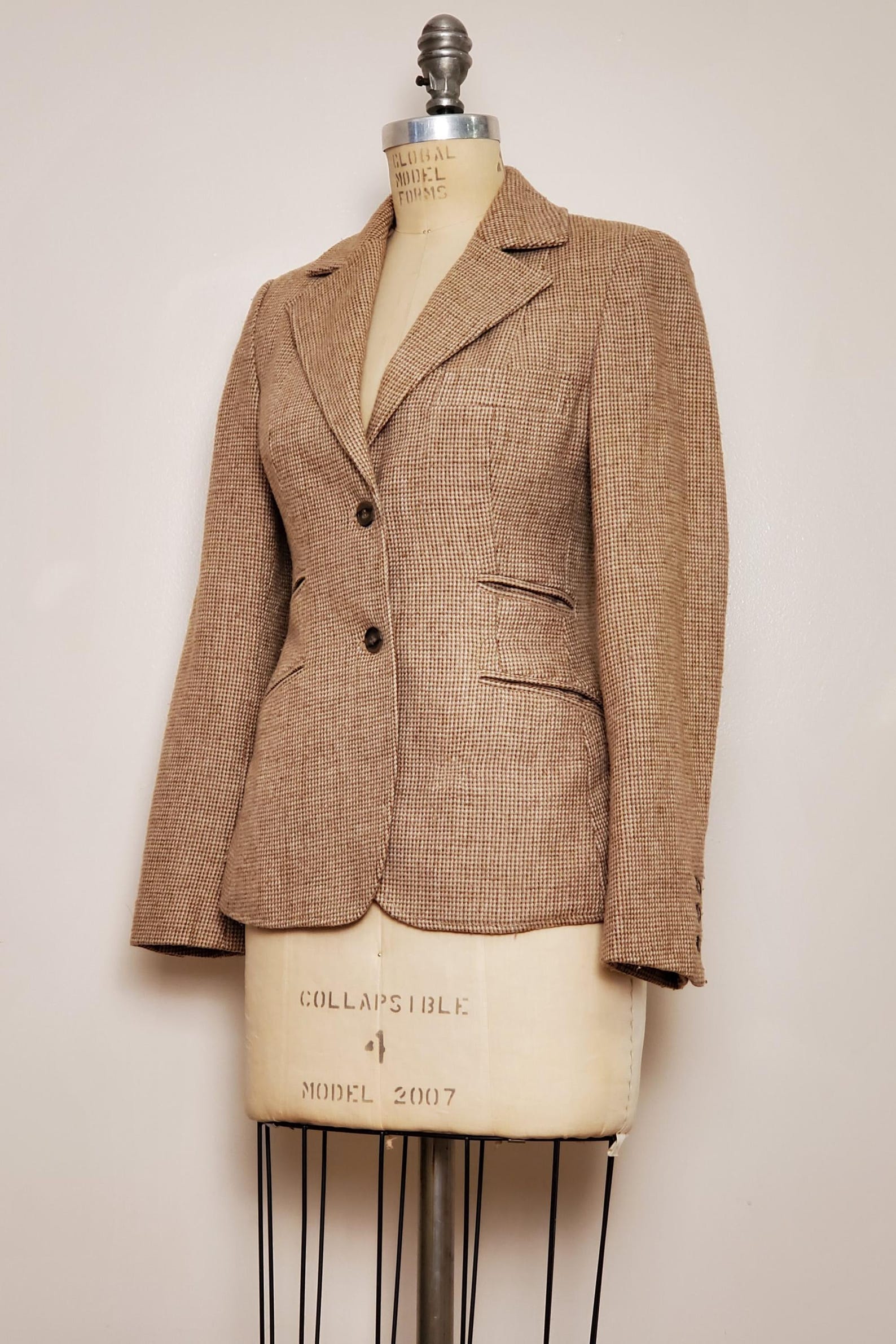 1970's Fanny Fitz Wool Fitted Blazer Size: Small - Etsy