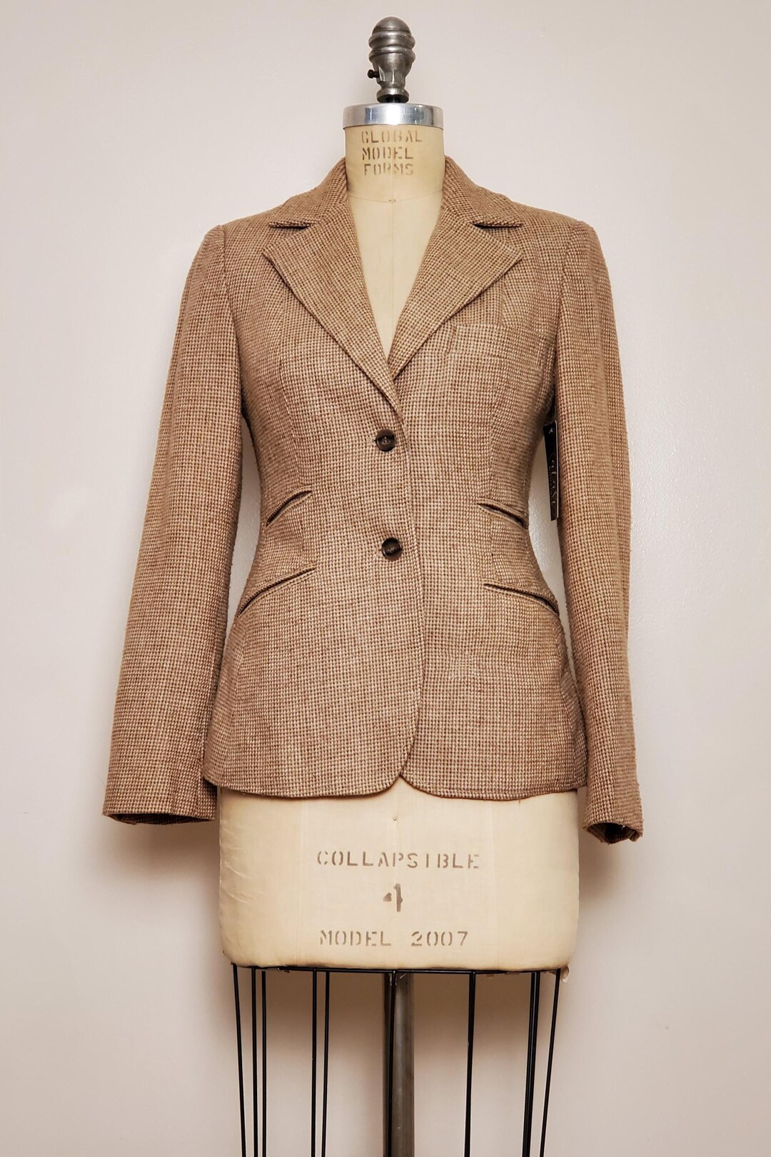 1970's Fanny Fitz Wool Fitted Blazer Size: Small - Etsy