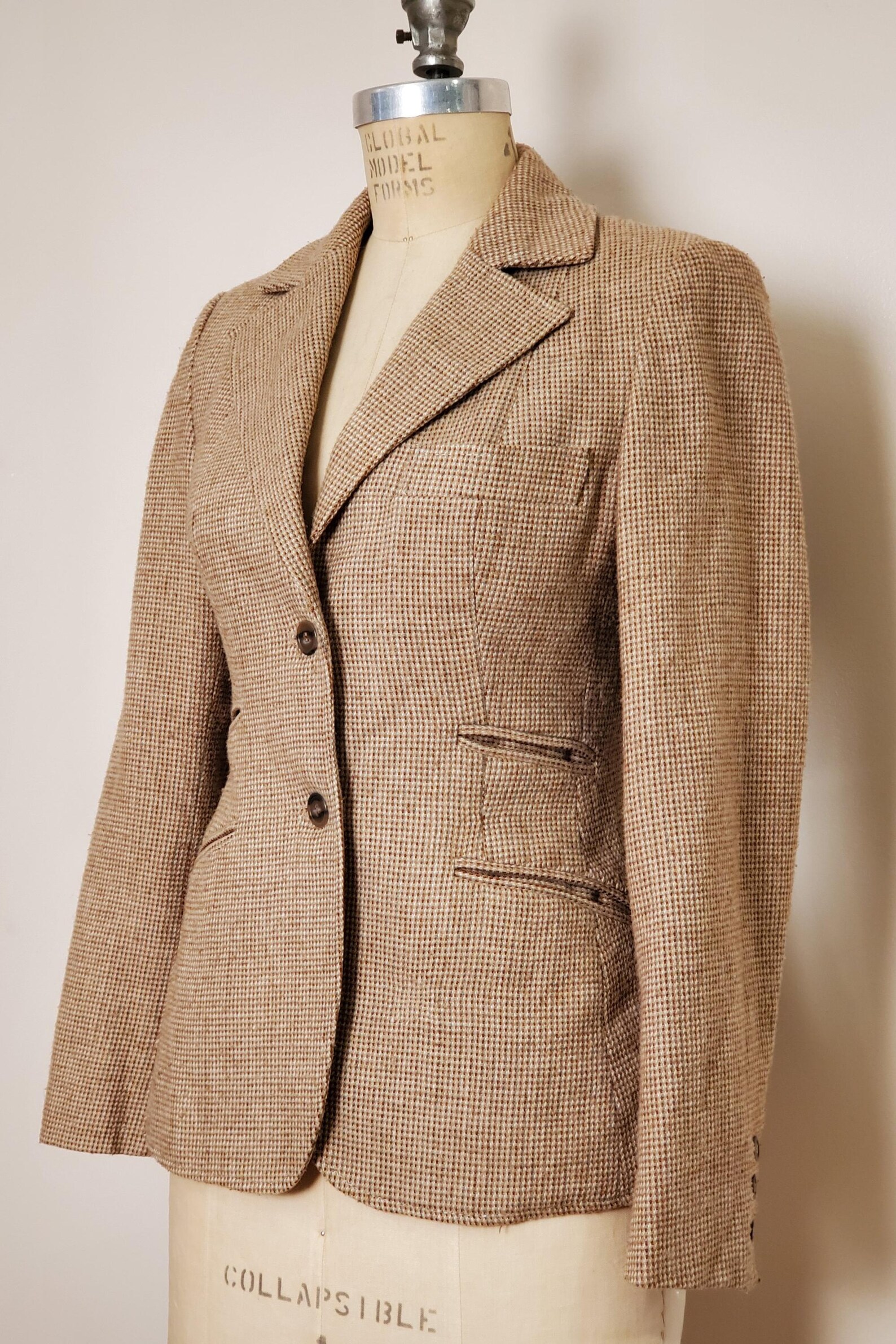 1970's Fanny Fitz Wool Fitted Blazer Size: Small - Etsy