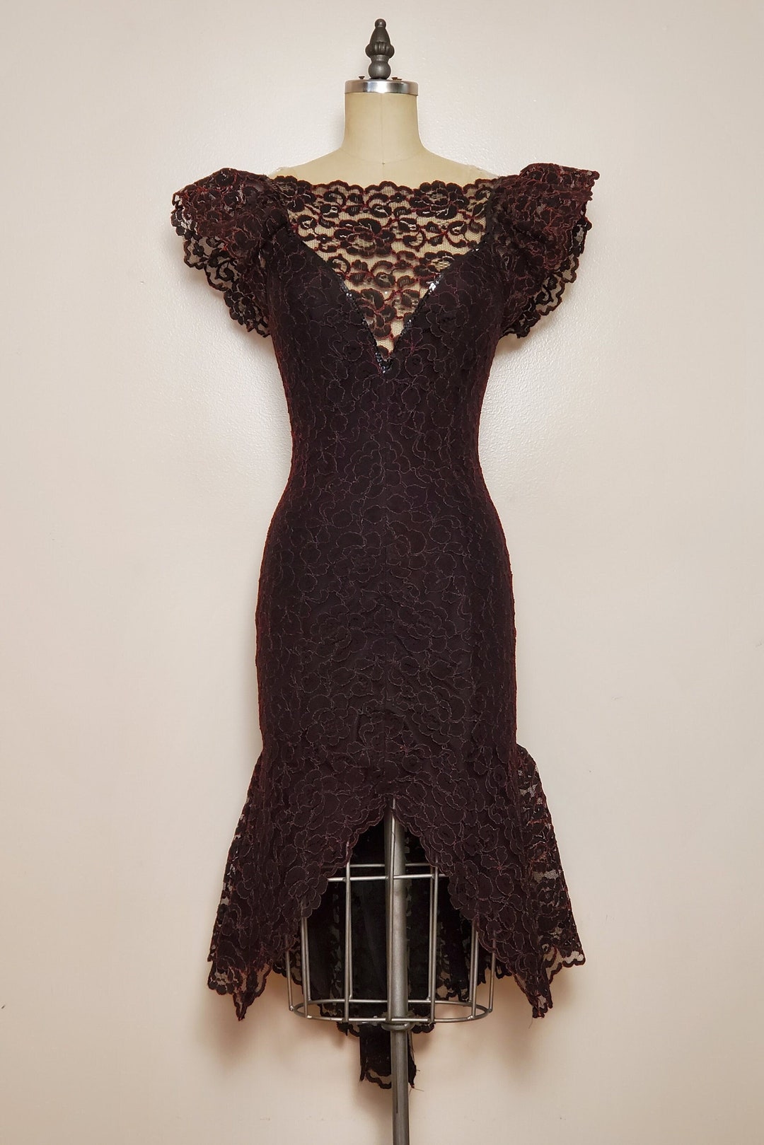 Climax Karen Okada for David Howard || Lace up Back || Black Party ...