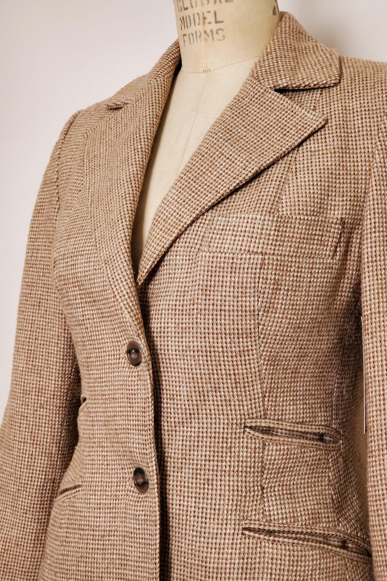 1970's Fanny Fitz Wool Fitted Blazer Size: Small - Etsy