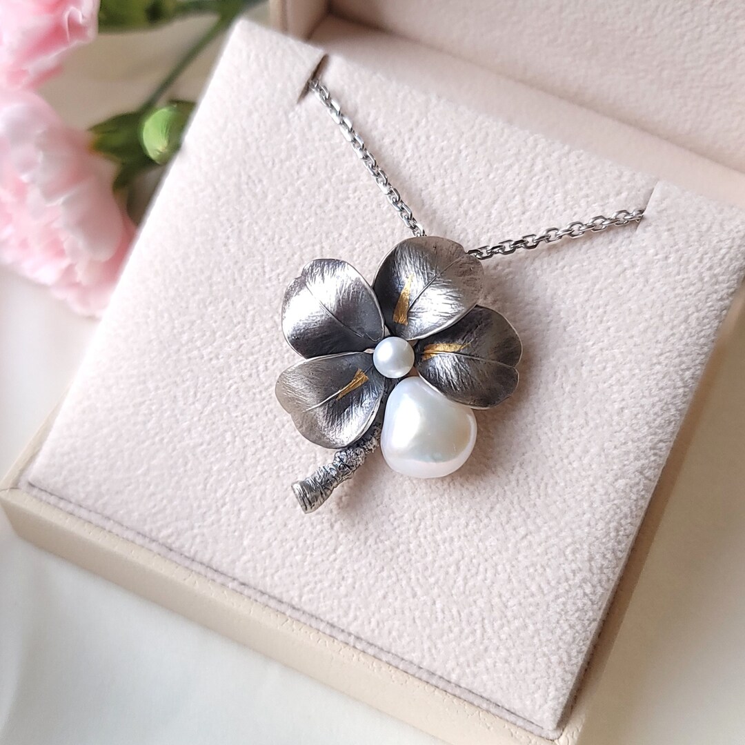 Baroque Pearl Pendant Freshwater Baroque Pearl, 925 Sterling Silver ...