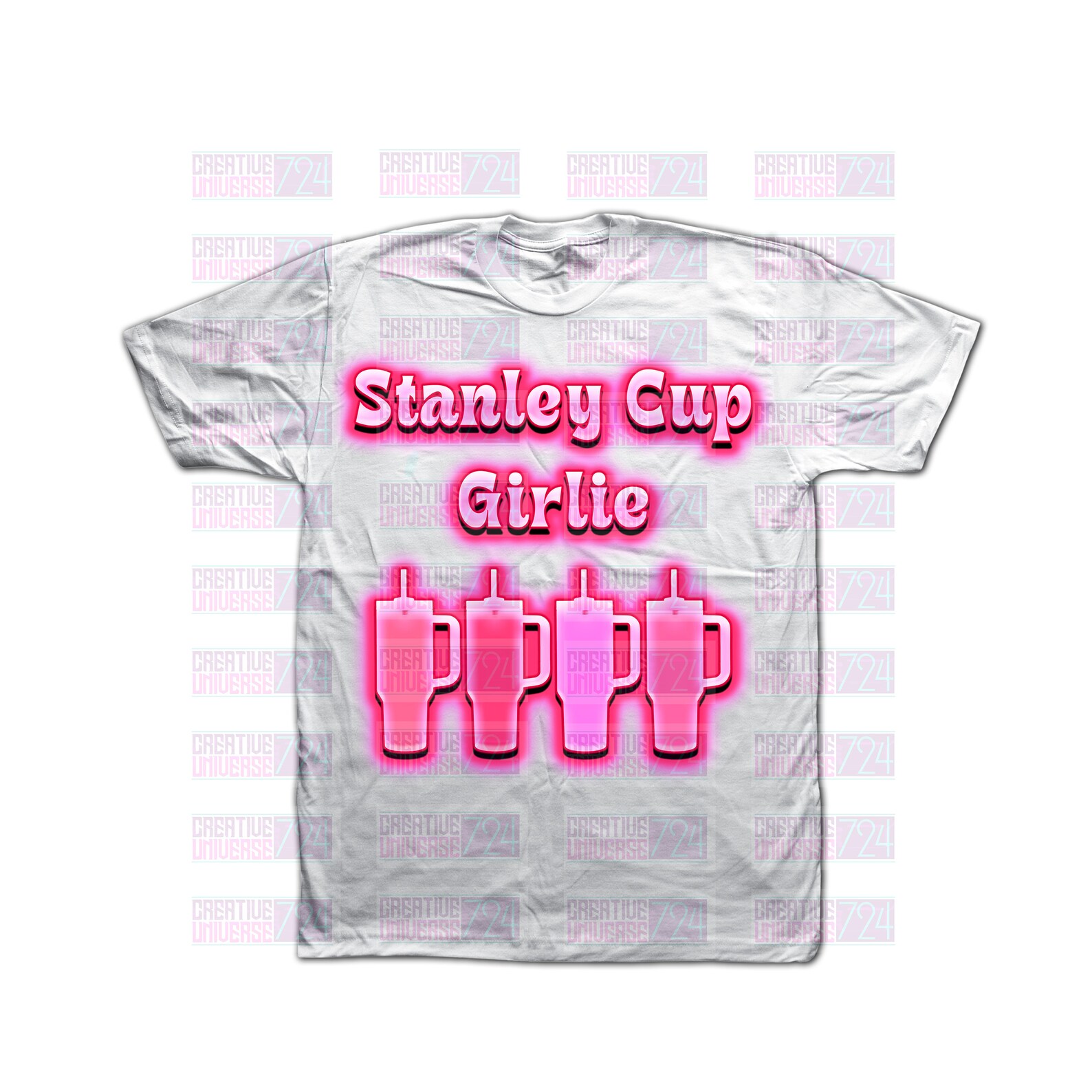 Stanley Cup Girlie Sublimation Digital Design - Tumbler Cup Tshirt ...