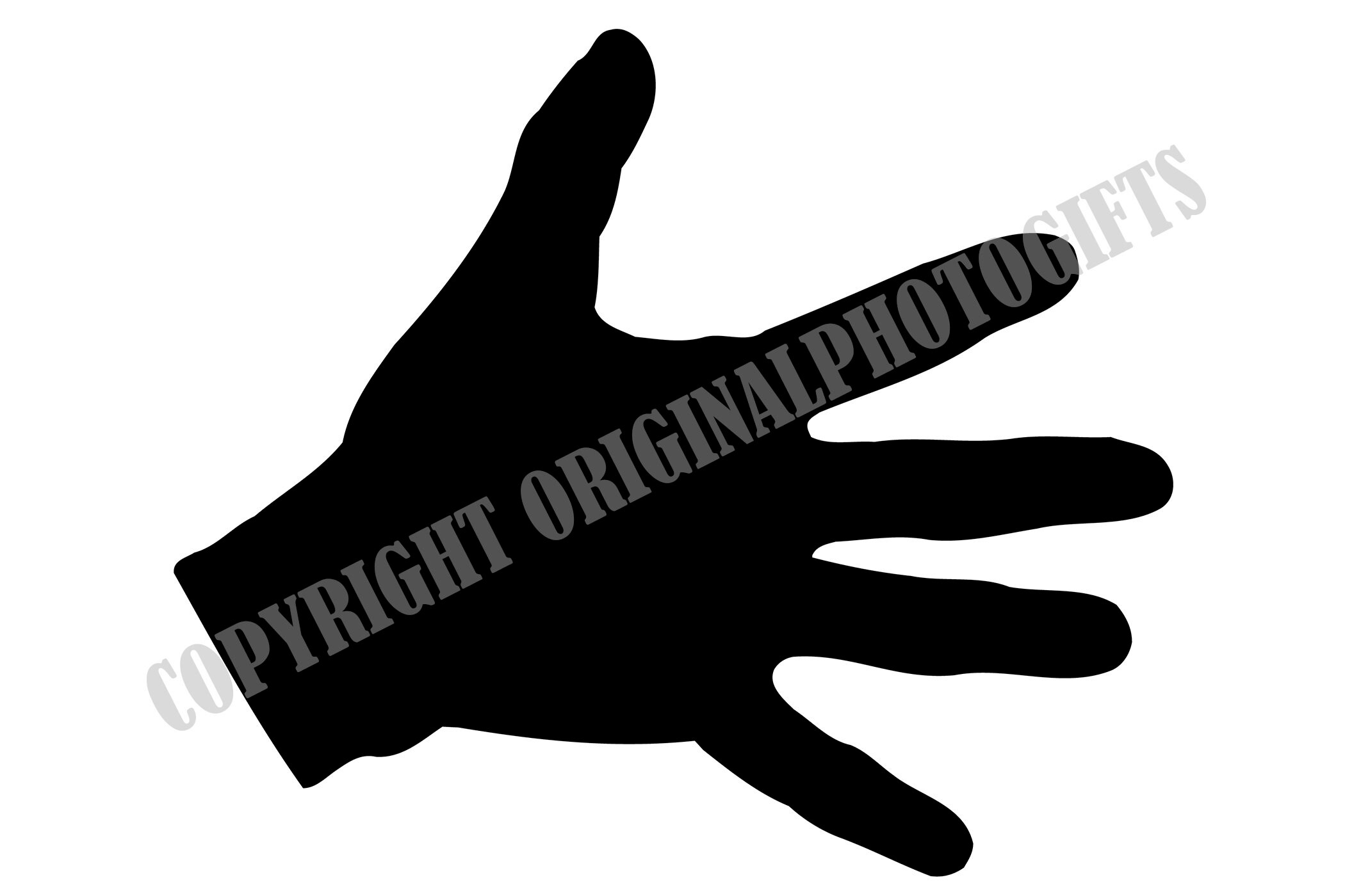 Vector svg png Monogram Hand Silhouette Hand Svg Hand #5 Vector Cut ...