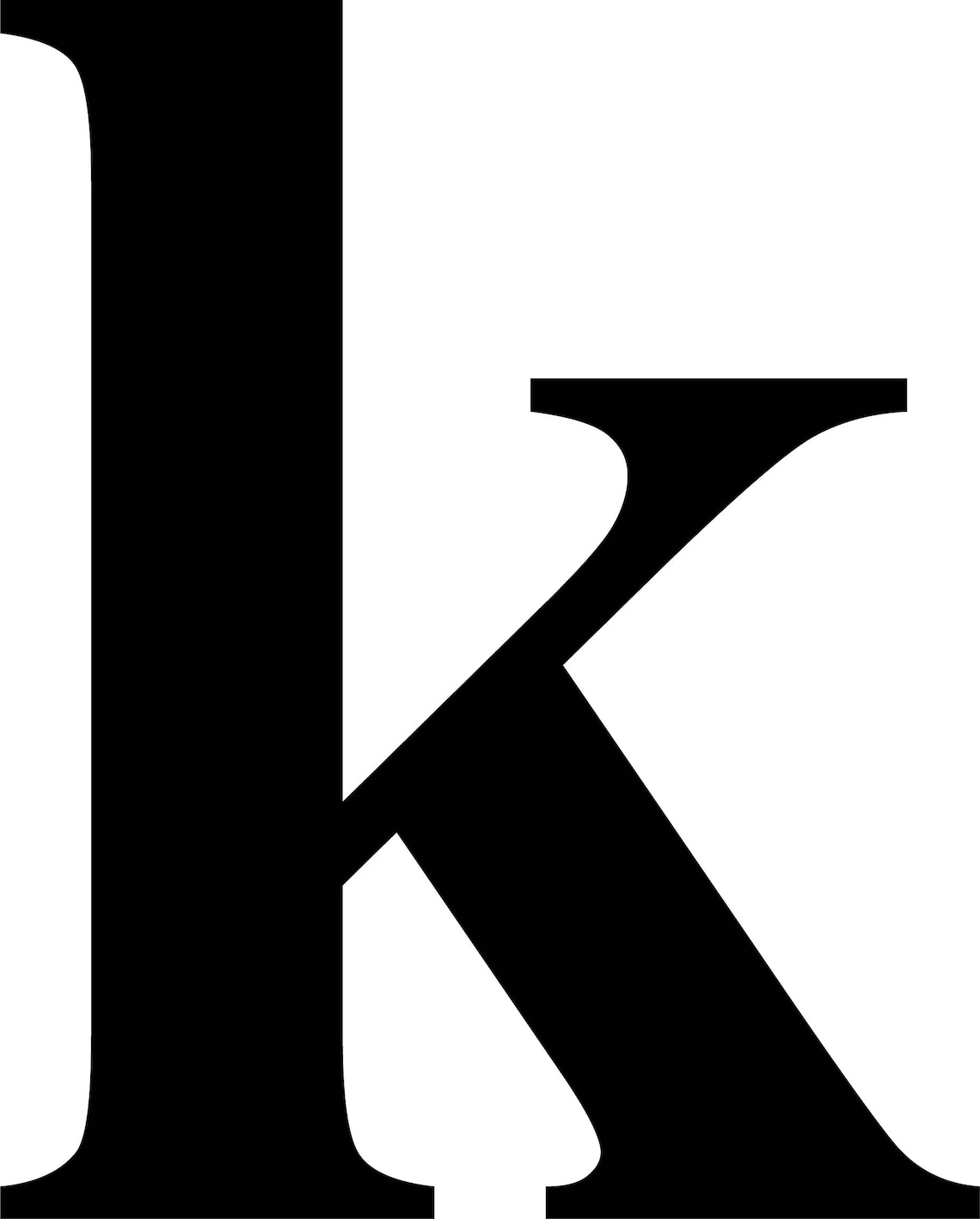 Letter K svg Lowercase Letter K vector Lowercase Letter K | Etsy