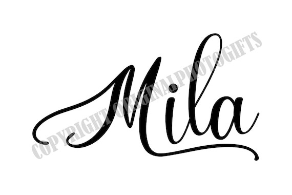 Mila Svg Names Svg Beautiful Baby Names Svg Baby Infant - Etsy Canada