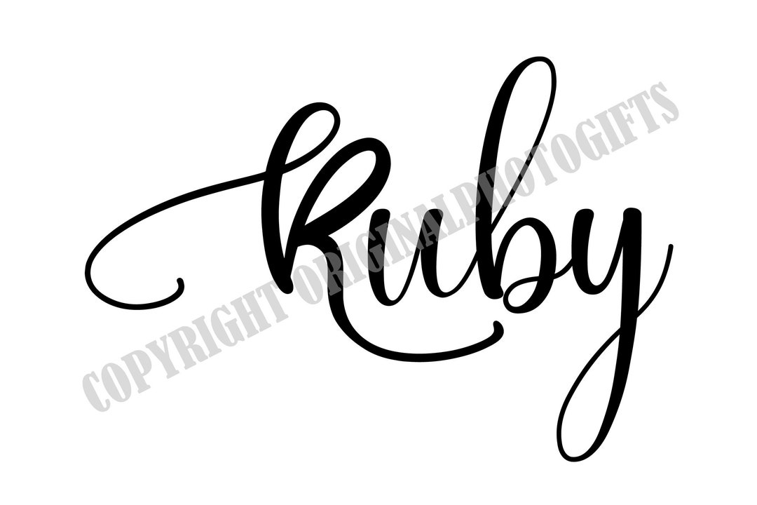 Ruby Svg Names Svg Beautiful Baby Names Svg Baby Infant - Etsy
