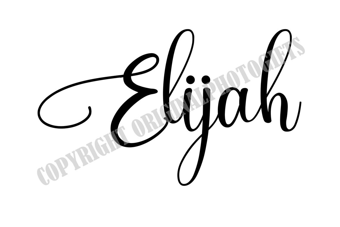 Elijah Svg Names Svg Beautiful Baby Names Svg Baby Infant - Etsy UK