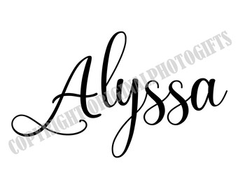Alyssa Name Sign - Etsy