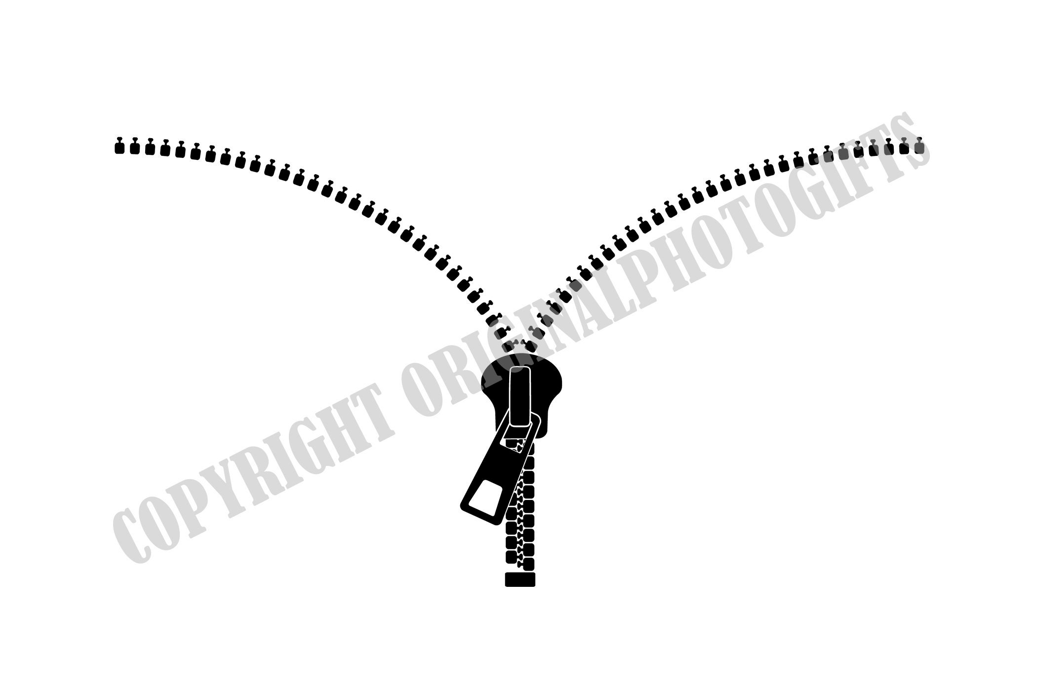 Zipper Clipart Black And White