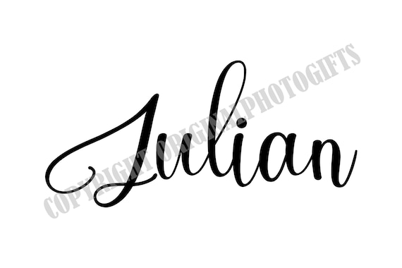 Julian Svg Names Svg Beautiful Baby Names Svg Baby Infant | Etsy Ireland
